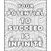 Inspirational Quotes Coloring Book (100 Pages) - Etsy