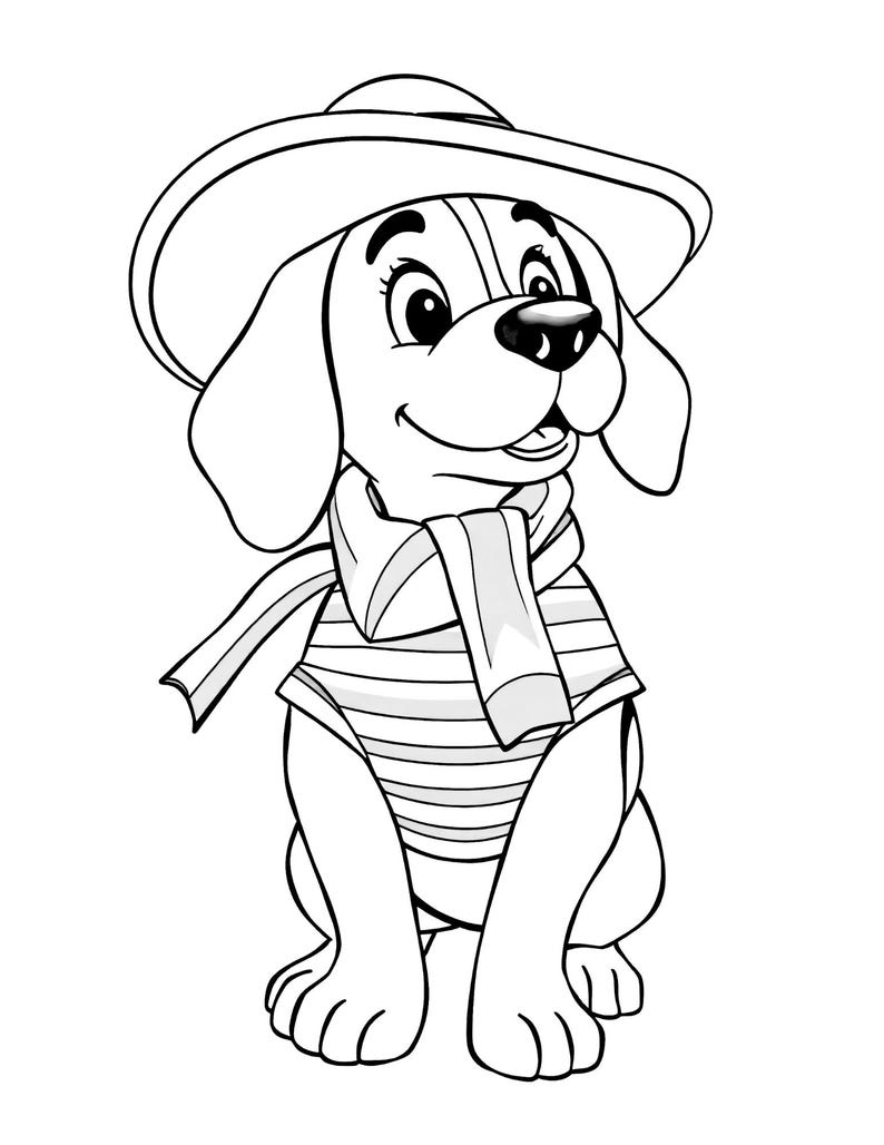 75 Cute Beagle Dress up Coloring Pages, Coloring Book, Adult Coloring ...