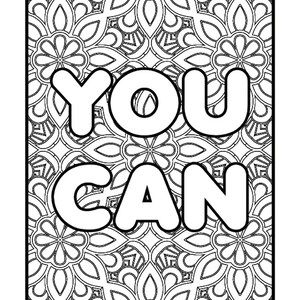 Inspirational Quotes Coloring Book (100 Pages) - Etsy
