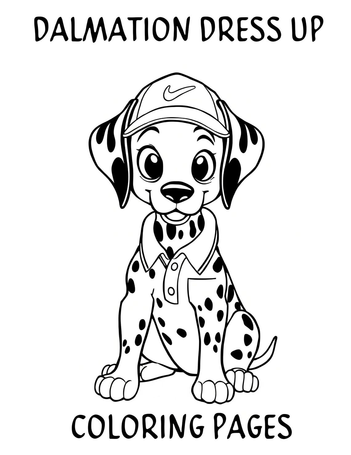 75 Cute Dalmation Dress up Coloring Pages, Coloring Book, Adult ...