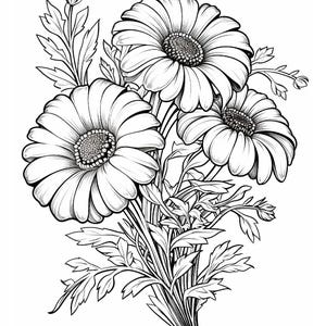 230 Wild Flower Coloring Pages | Printable Floral Coloring Book for ...