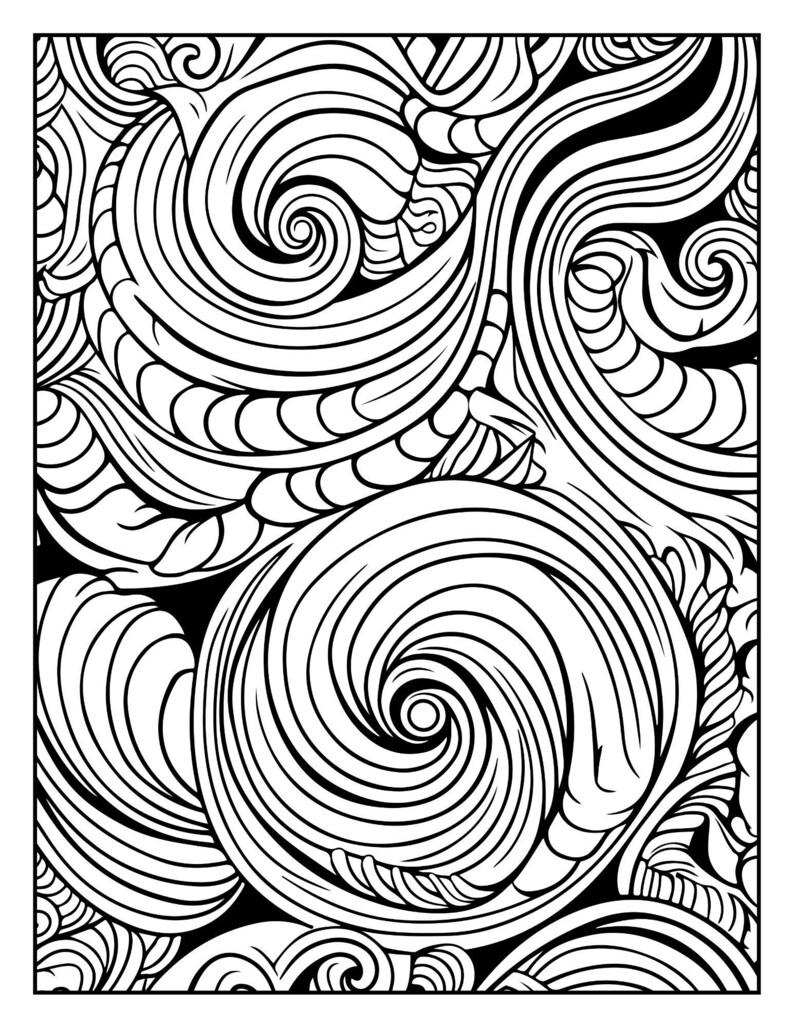 250 Mindful Patterns Stress Relief Coloring Pages for Adults, Coloring ...