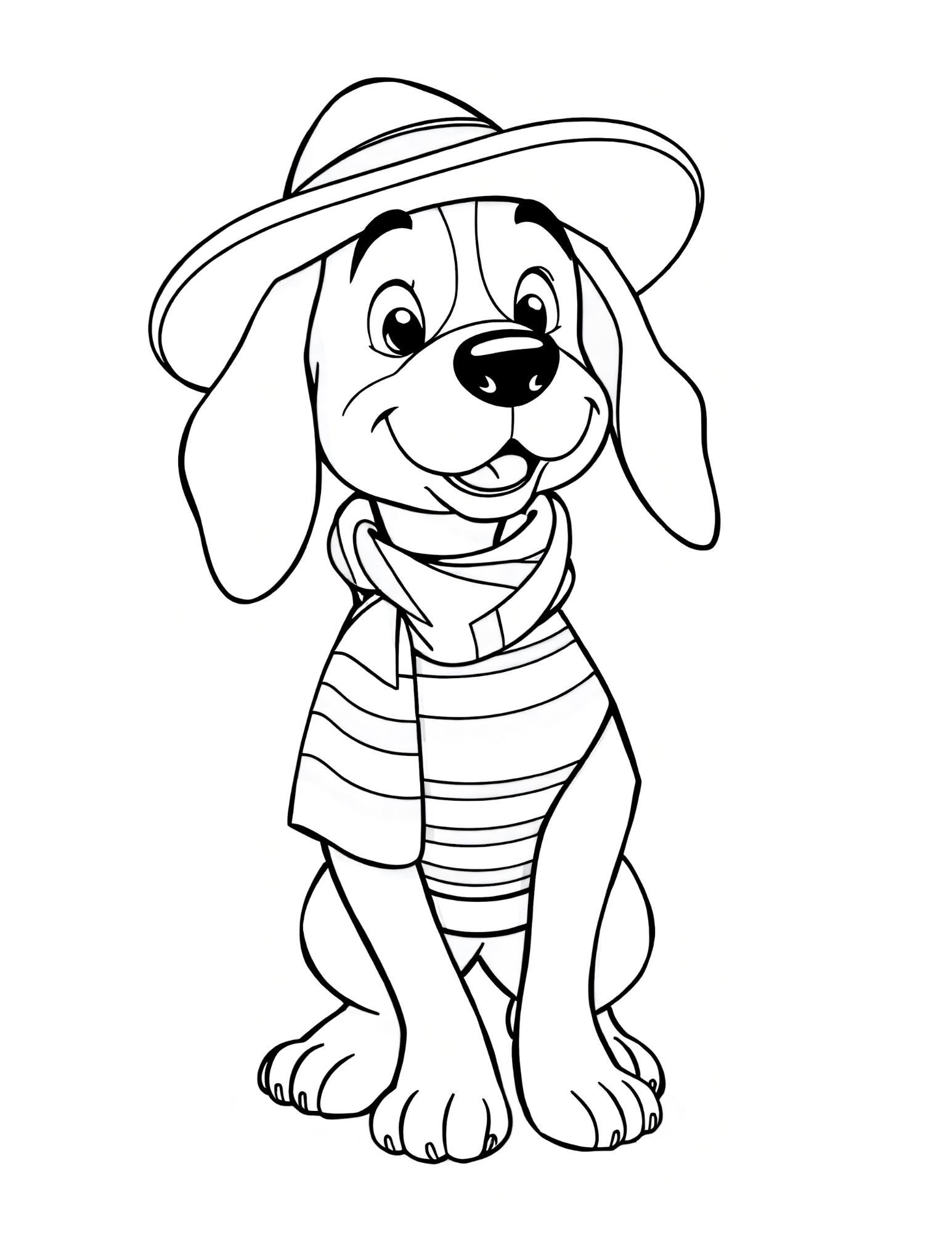 75 Cute Beagle Dress up Coloring Pages, Coloring Book, Adult Coloring ...