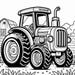 8 Tractors Coloring Pages, Coloring Book, Adult Coloring Book, Kids ...