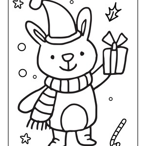 Christmas Coloring Pages for Kids | 25 Simple Holiday Pages | Printable ...