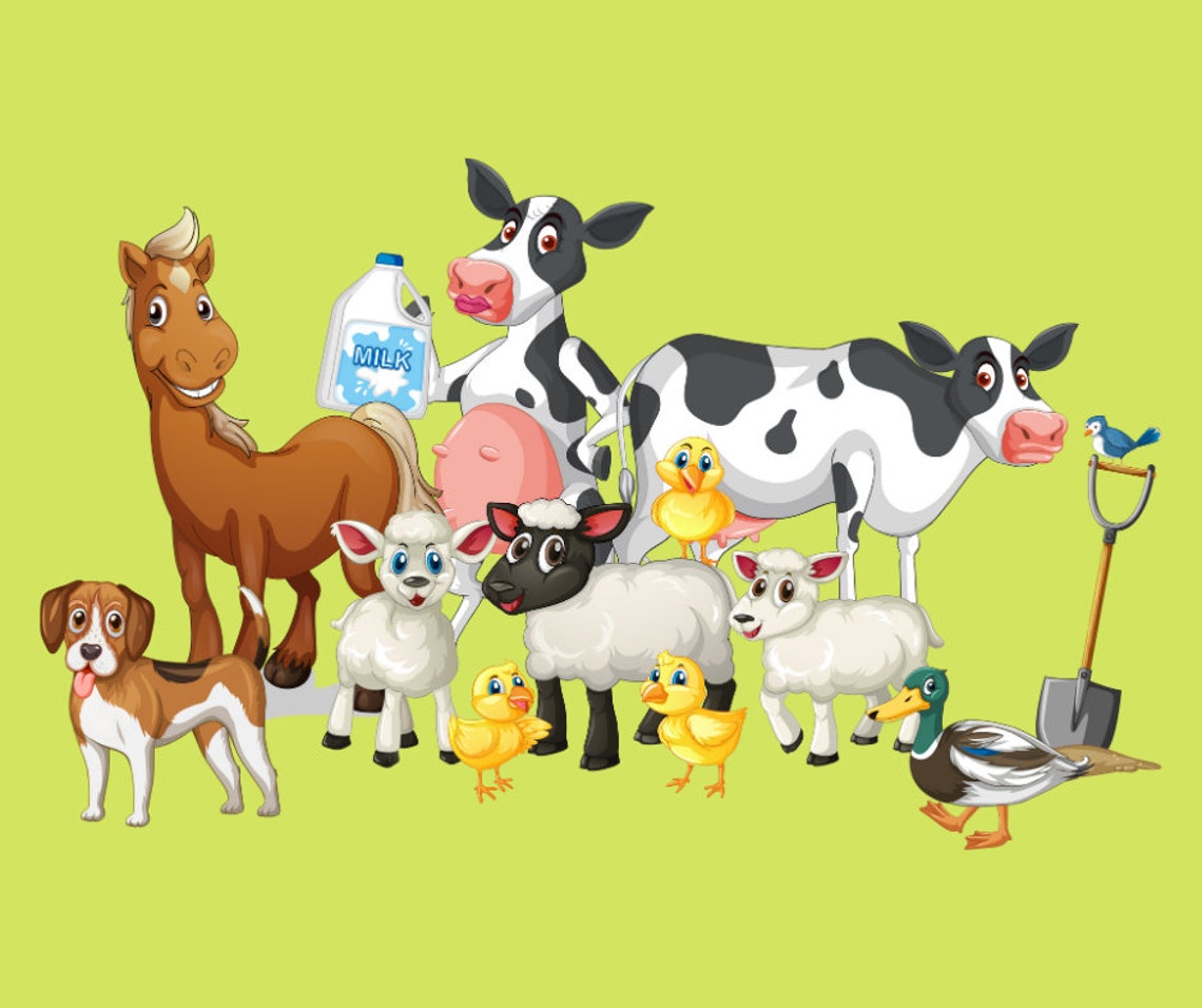 Farm Animal Bingo Printable | Kids Party Game | Fun Learning Activity ...