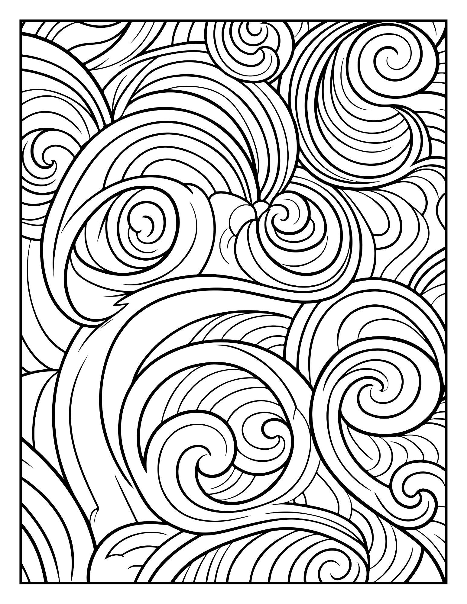 250 Mindful Patterns Stress Relief Coloring Pages for Adults, Coloring ...