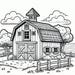 Fancy Barns Coloring Pages | 35 Printable Pages | Adult & Kids Coloring ...