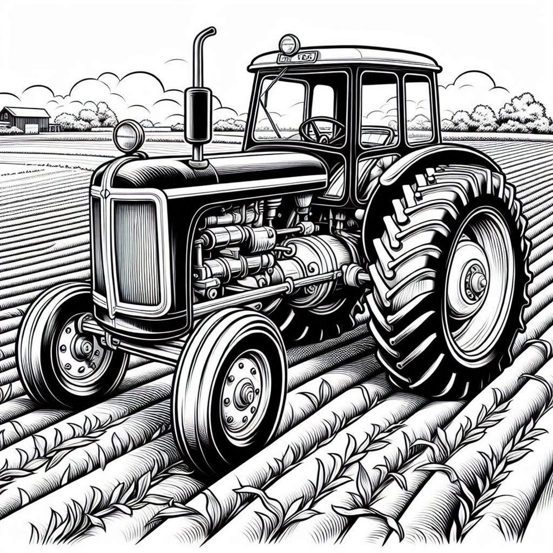 23 Tractor Coloring Pages, Coloring Book, Adult Coloring Book, Kids ...