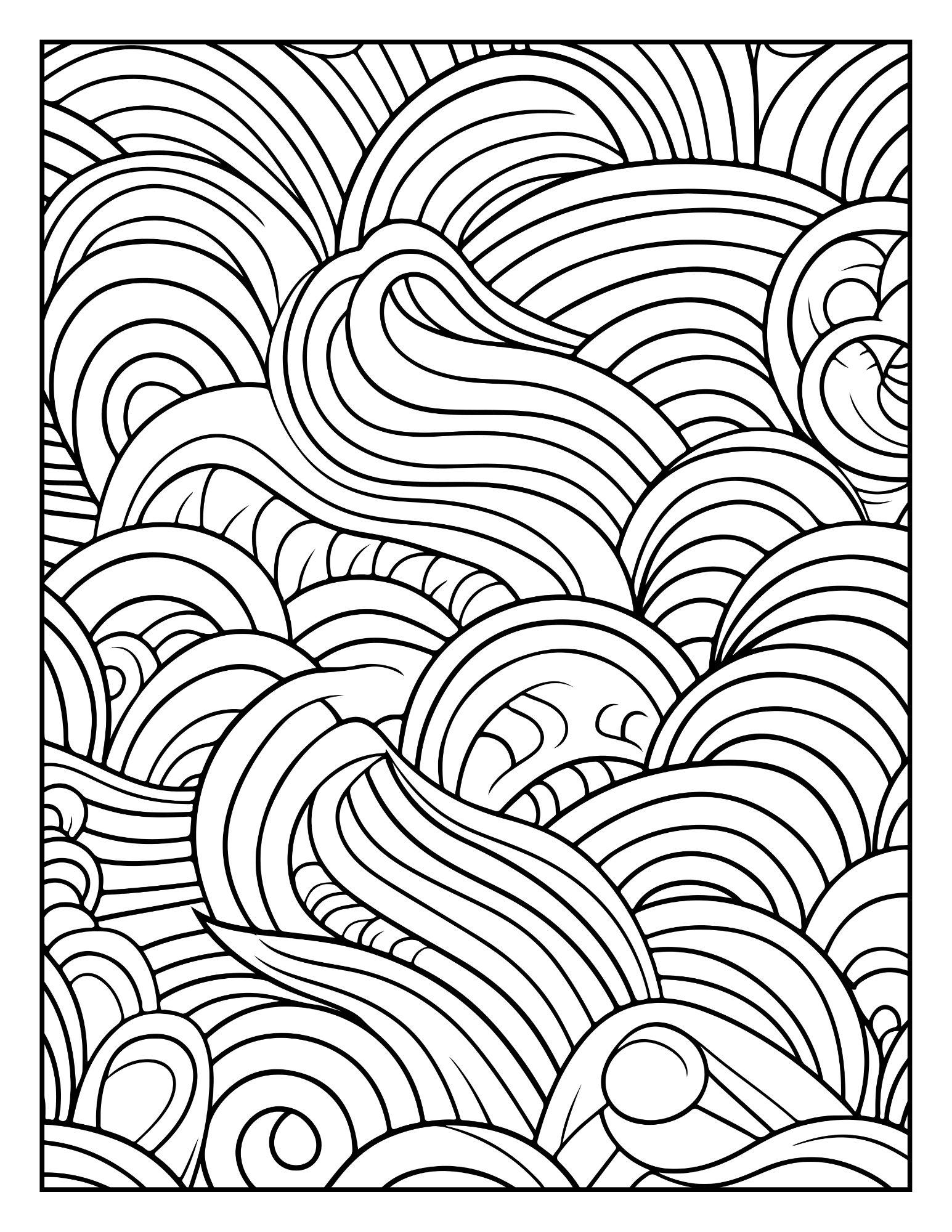 250 Mindful Patterns Stress Relief Coloring Pages for Adults, Coloring ...