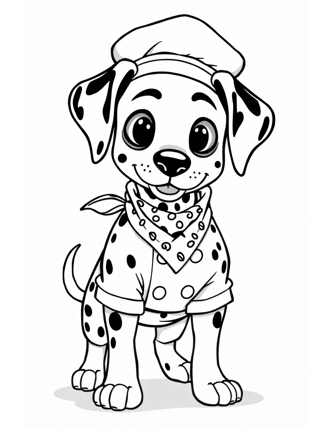 75 Cute Dalmation Dress up Coloring Pages, Coloring Book, Adult ...