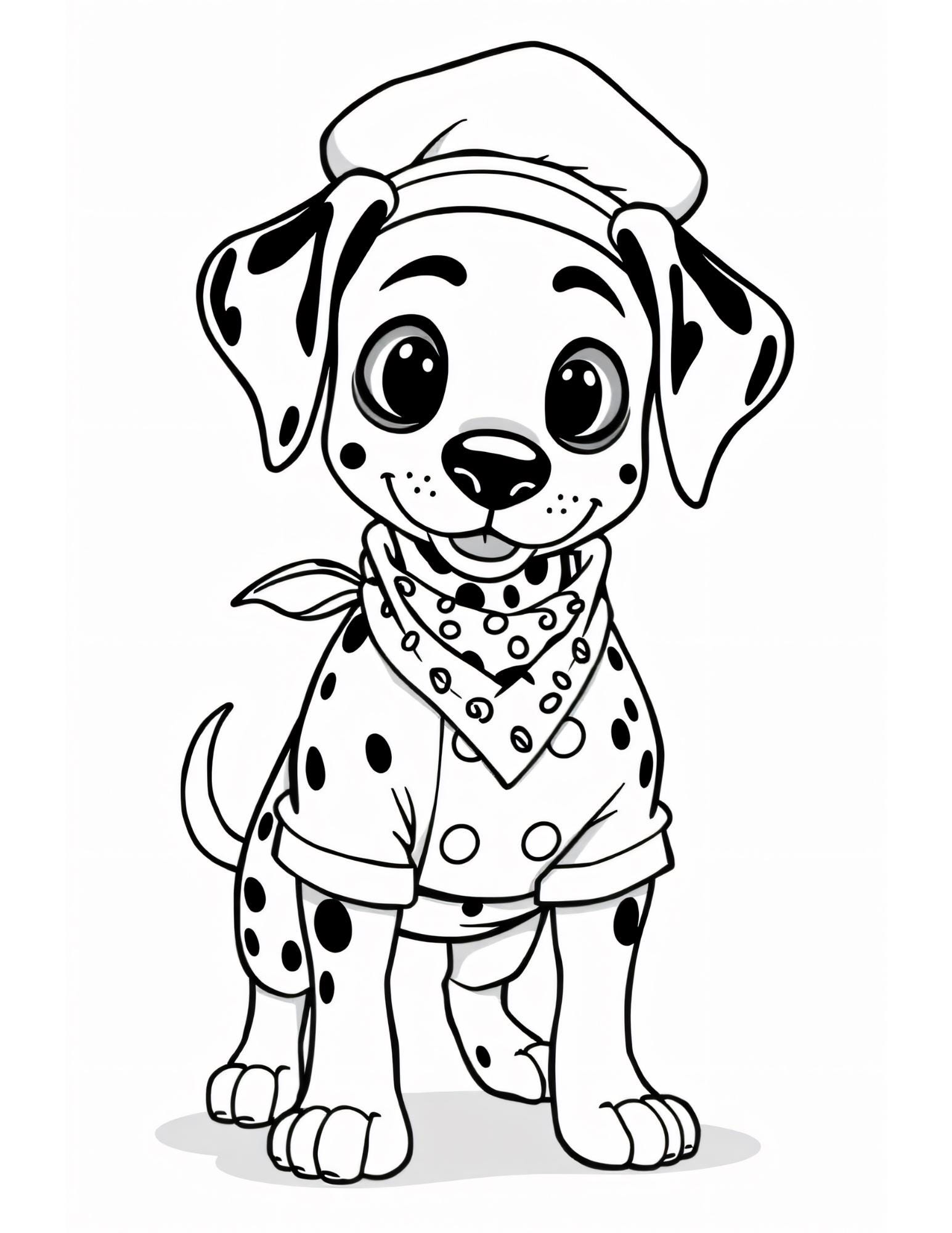 75 Cute Dalmation Dress up Coloring Pages, Coloring Book, Adult ...