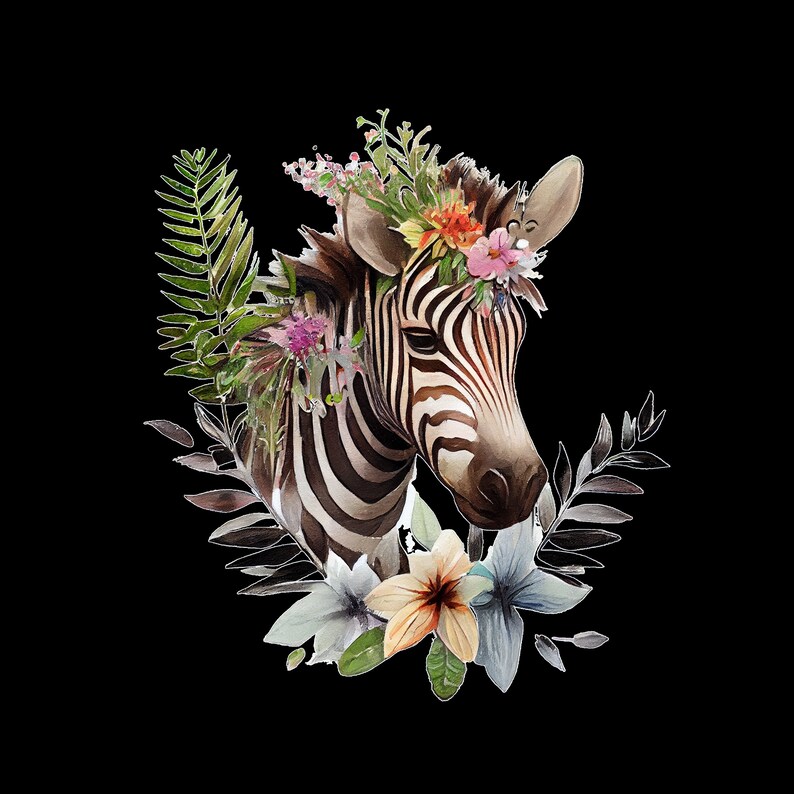 8 Printable Zebra Greeting Cards | 4x6 Blank Animal Cards | Canva & PDF ...
