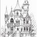 50 Gothic Architecture Coloring Pages, Coloring Book, Adult Coloring ...