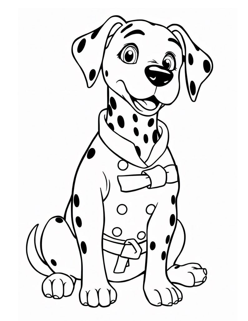 75 Cute Dalmation Dress up Coloring Pages, Coloring Book, Adult ...