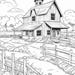 270 Farm and Country Scenes Coloring Pages | Printable Adult & Kids ...