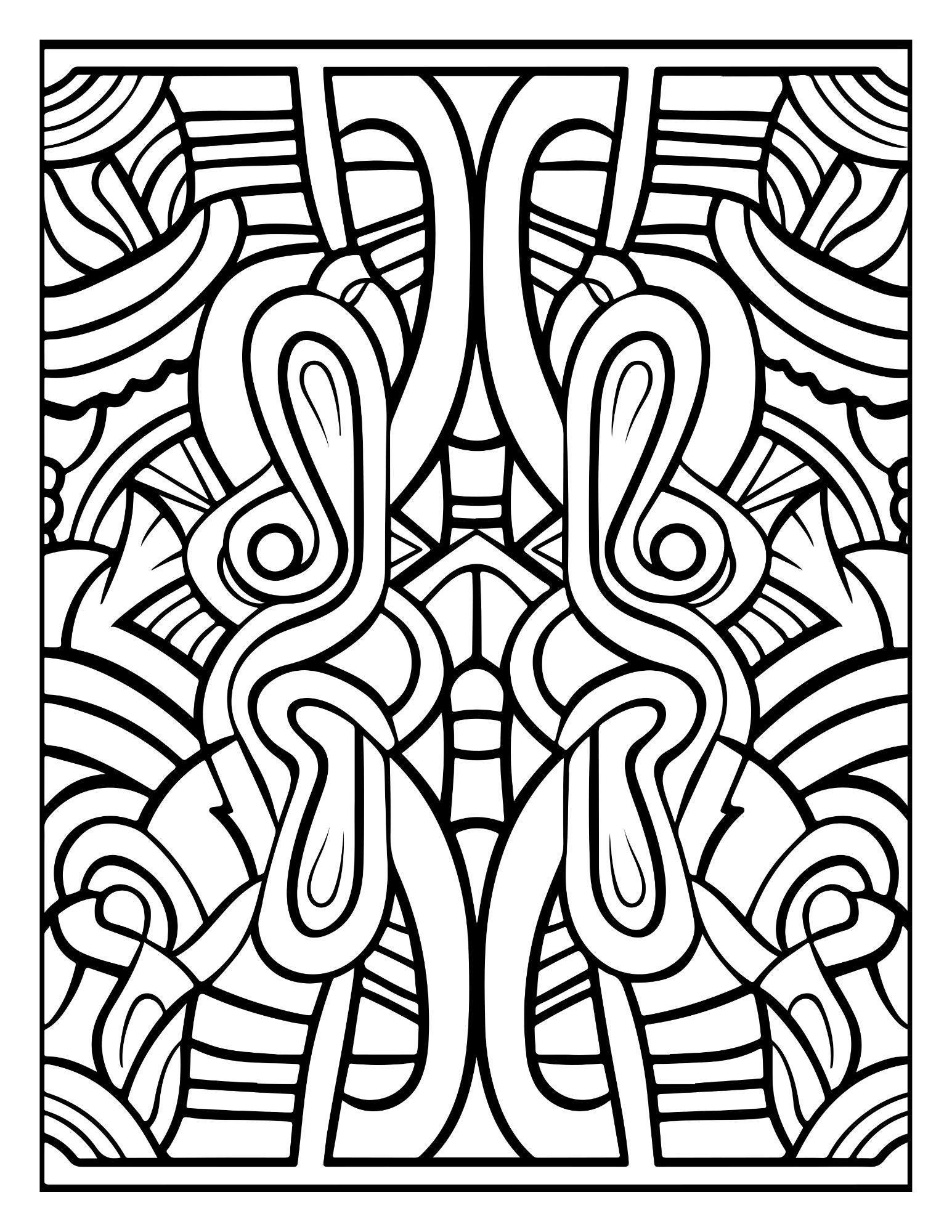 250 Mindful Patterns Stress Relief Coloring Pages for Adults, Coloring ...