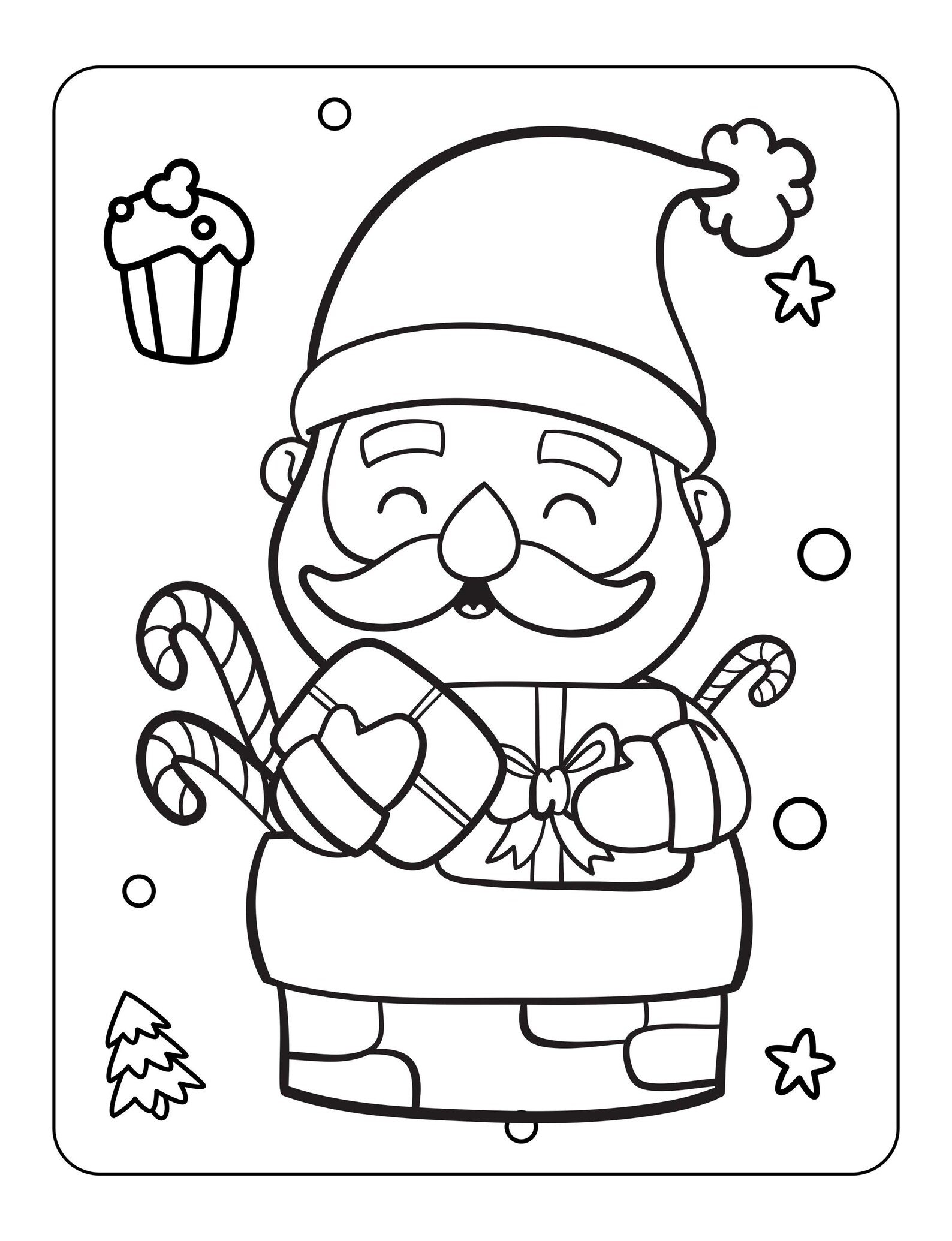 Christmas Coloring Pages for Kids | 25 Simple Holiday Pages | Printable ...