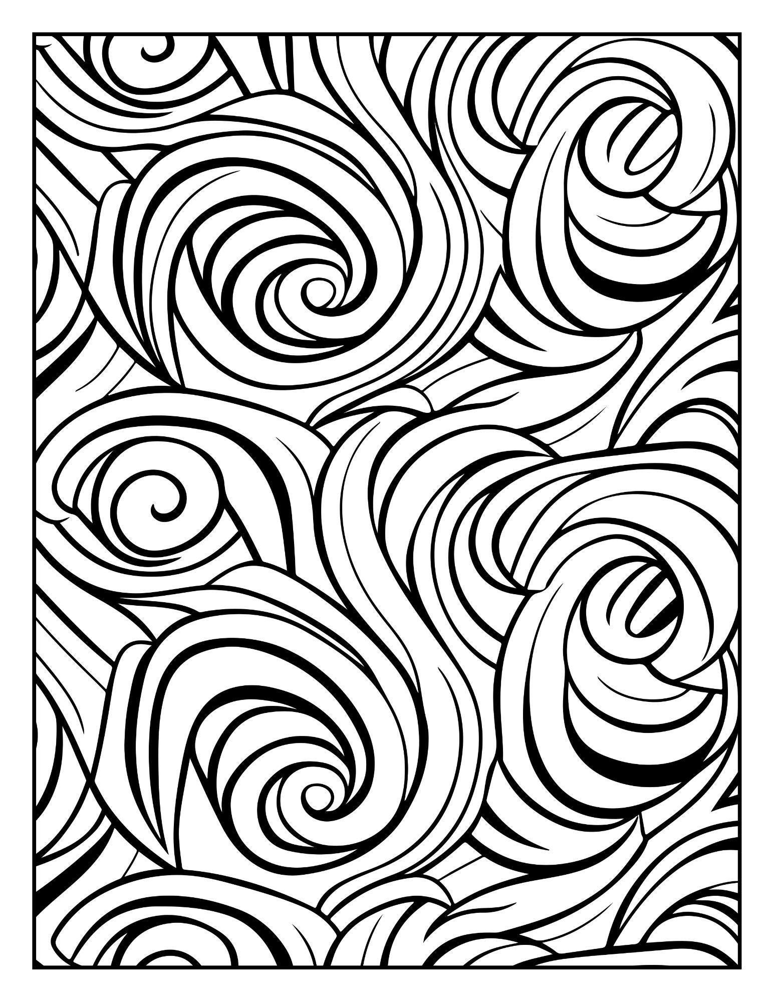 250 Mindful Patterns Stress Relief Coloring Pages for Adults, Coloring ...