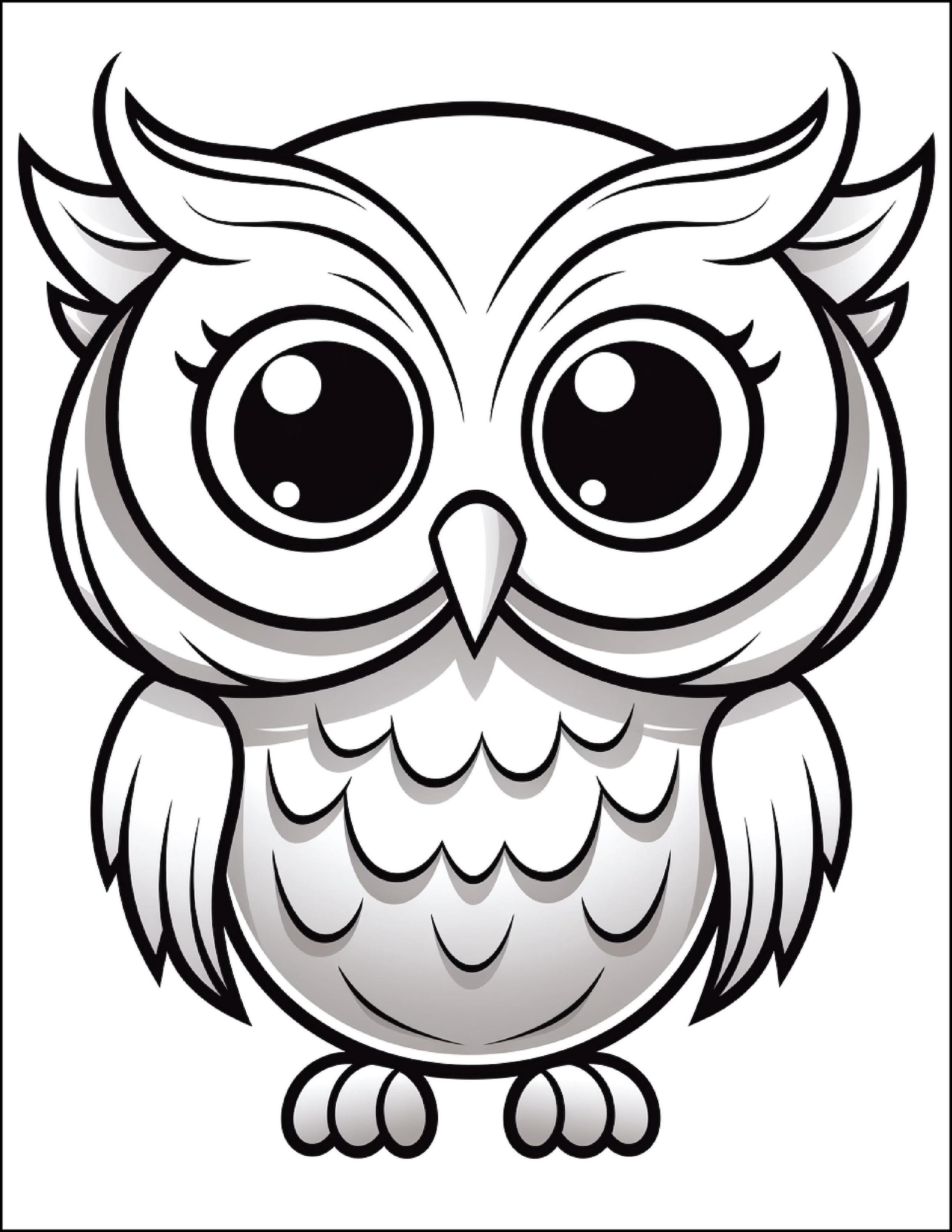 200 Owls Coloring Pages, Coloring Book, Adult Coloring Book, Kids ...