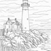 300 Lighthouses & Beaches Coloring Pages | Coastal Scenes Printable ...