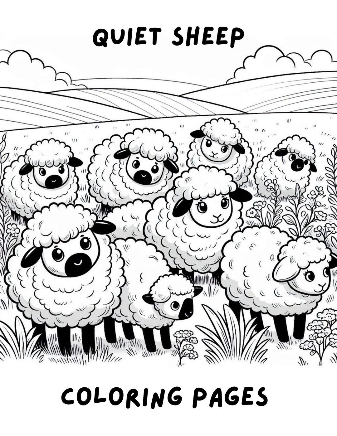 Sheep Coloring Pages | 48 Printable Quiet Sheep Pages | Kids & Adult ...