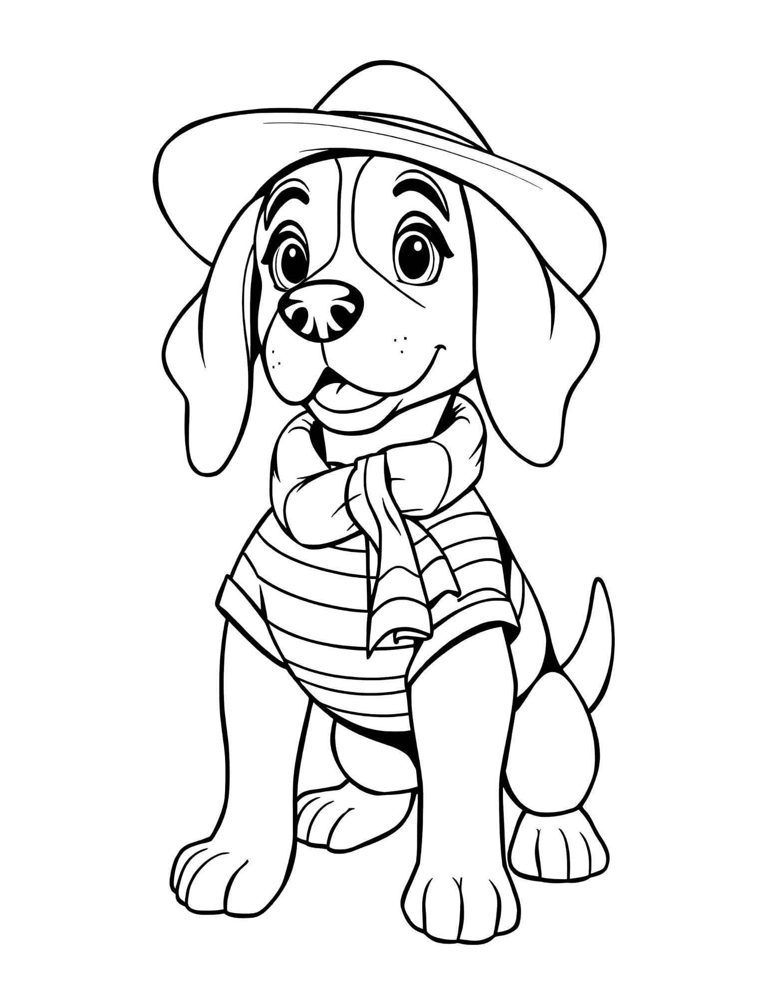 75 Cute Beagle Dress up Coloring Pages, Coloring Book, Adult Coloring ...