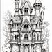 50 Gothic Architecture Coloring Pages, Coloring Book, Adult Coloring ...