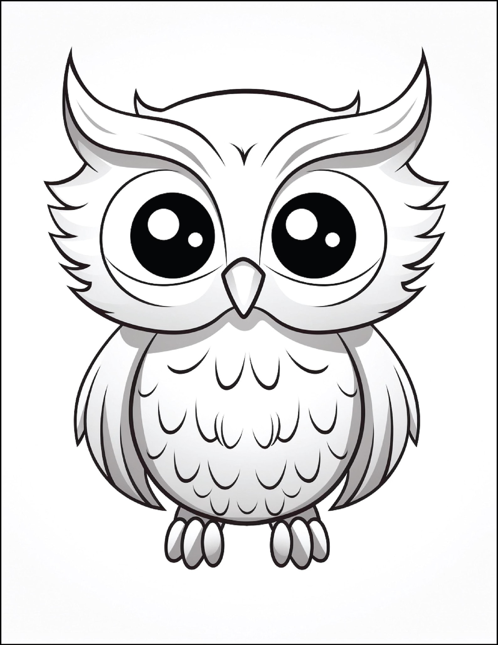 200 Owls Coloring Pages, Coloring Book, Adult Coloring Book, Kids ...