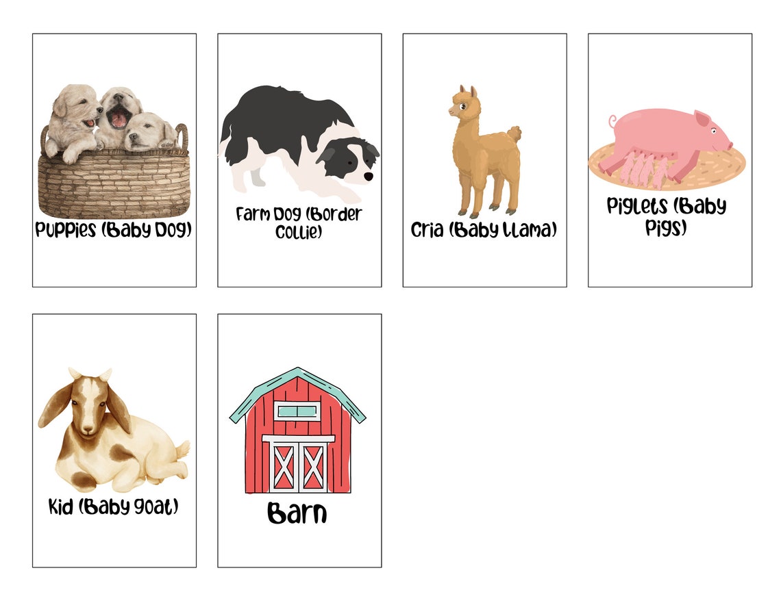 Printable Farm Animal Bingo: Everything You Need to Play! - Etsy