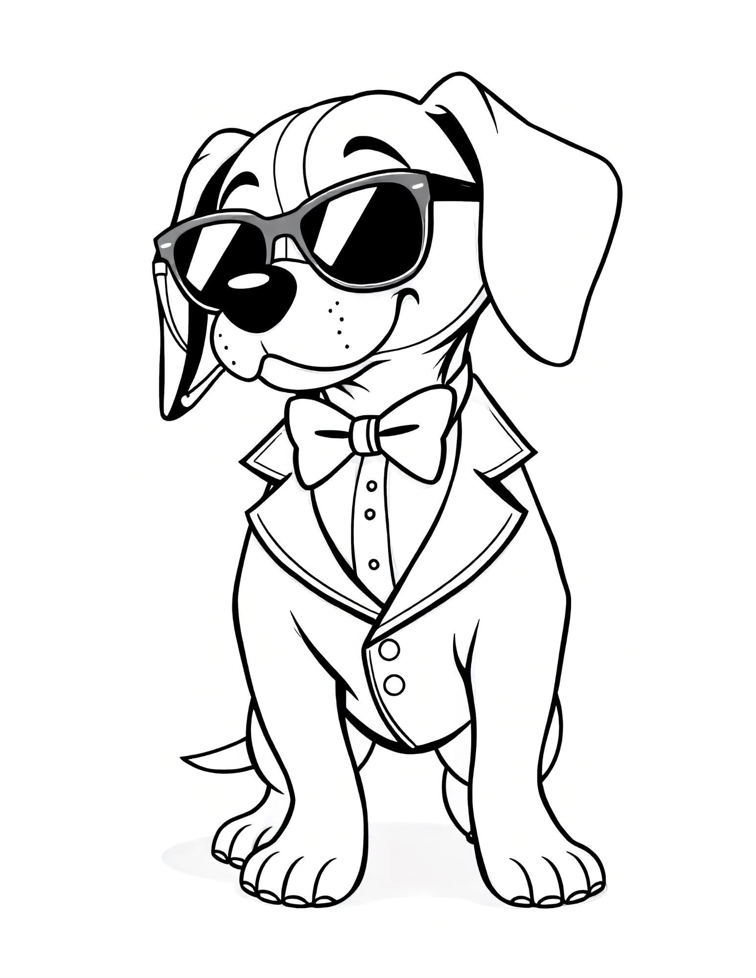75 Cute Beagle Dress up Coloring Pages, Coloring Book, Adult Coloring ...