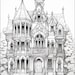 50 Gothic Architecture Coloring Pages, Coloring Book, Adult Coloring ...