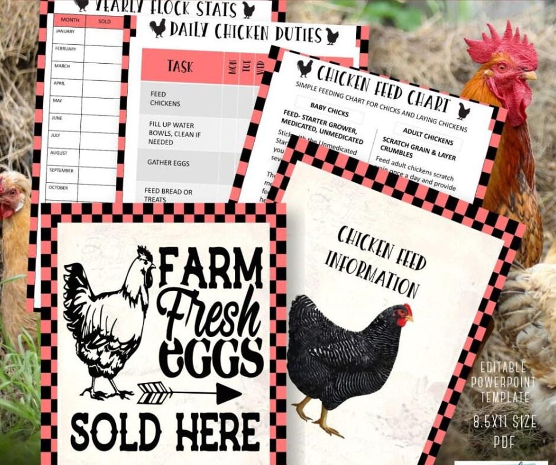 Backyard Chicken Planner | Printable Chicken Keeping Journal | Chicken ...