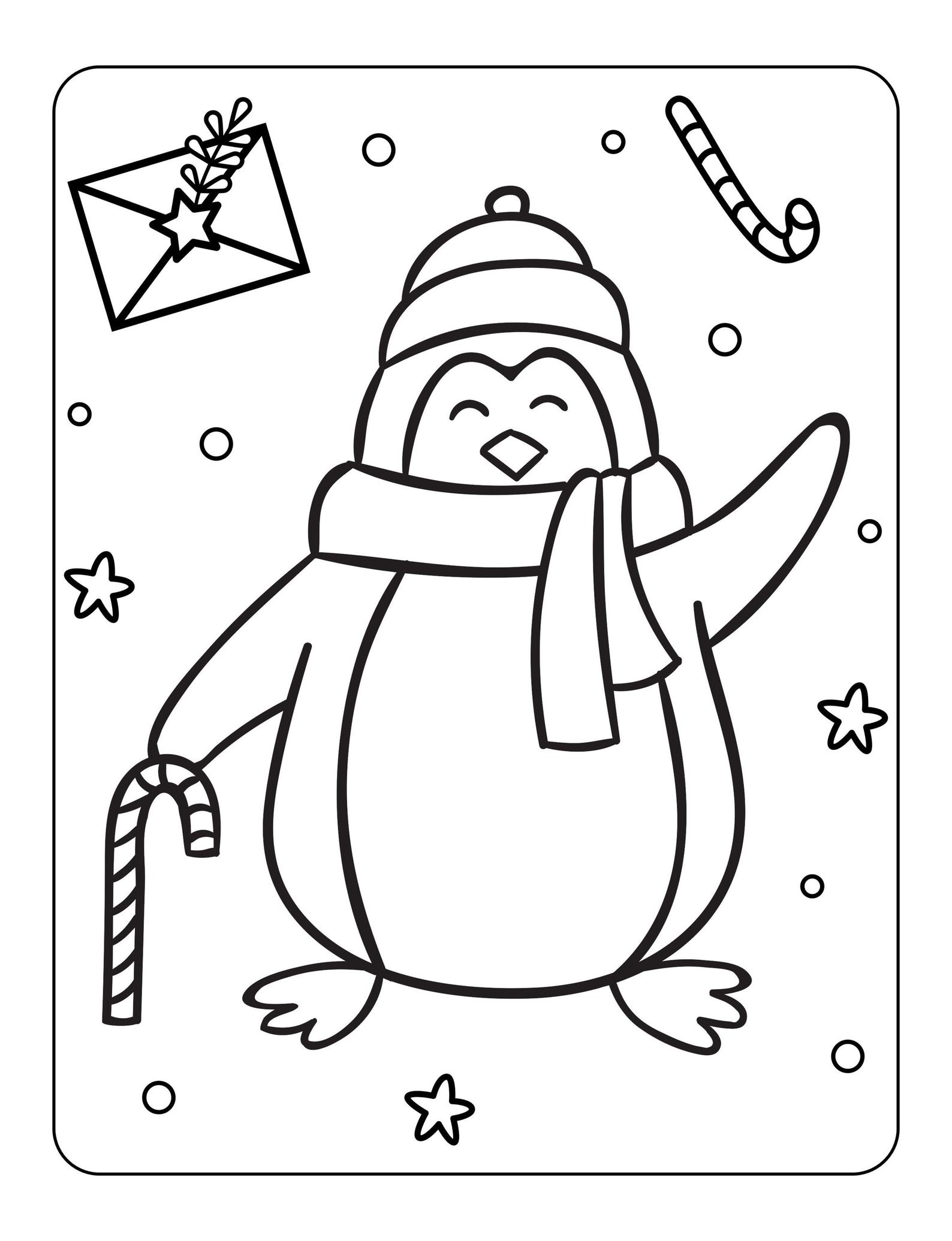Christmas Coloring Pages for Kids | 25 Simple Holiday Pages | Printable ...