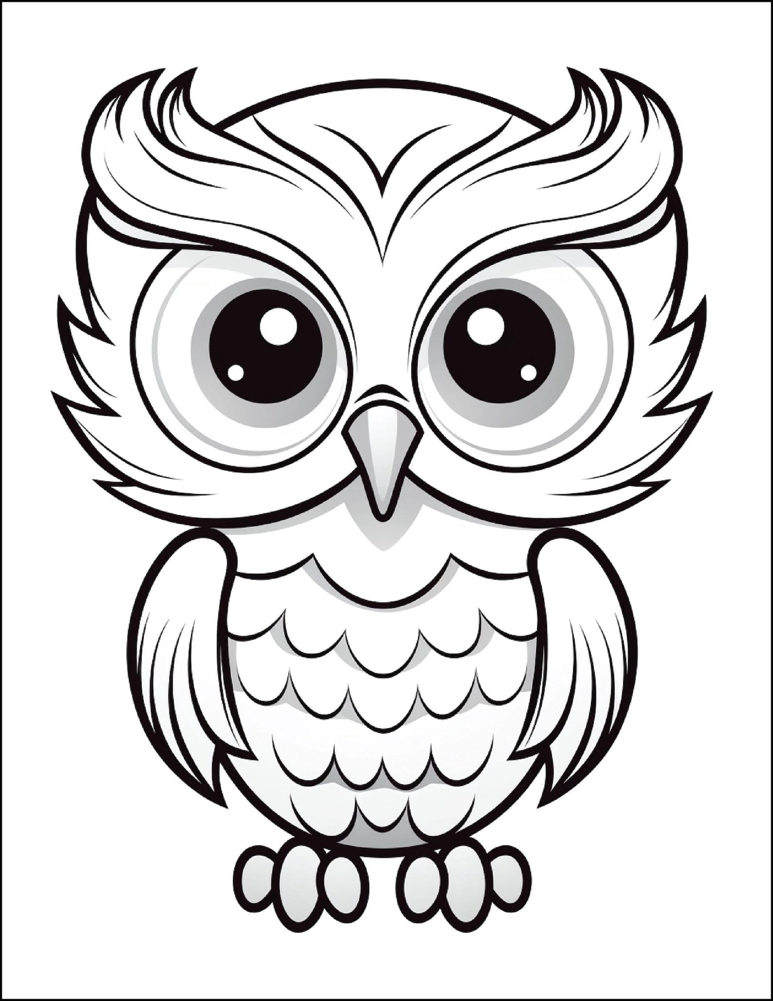 200 Owls Coloring Pages, Coloring Book, Adult Coloring Book, Kids ...