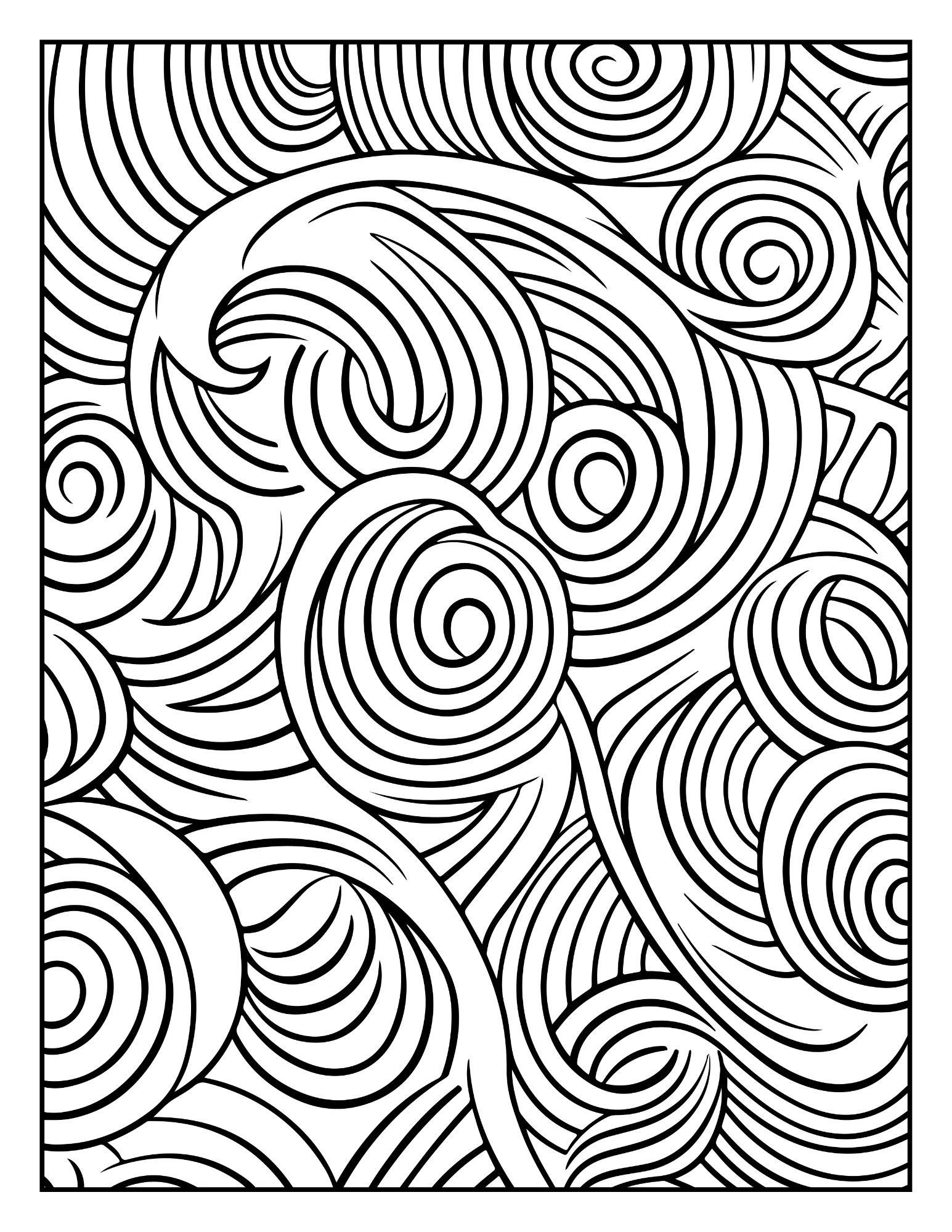 250 Mindful Patterns Stress Relief Coloring Pages for Adults, Coloring ...