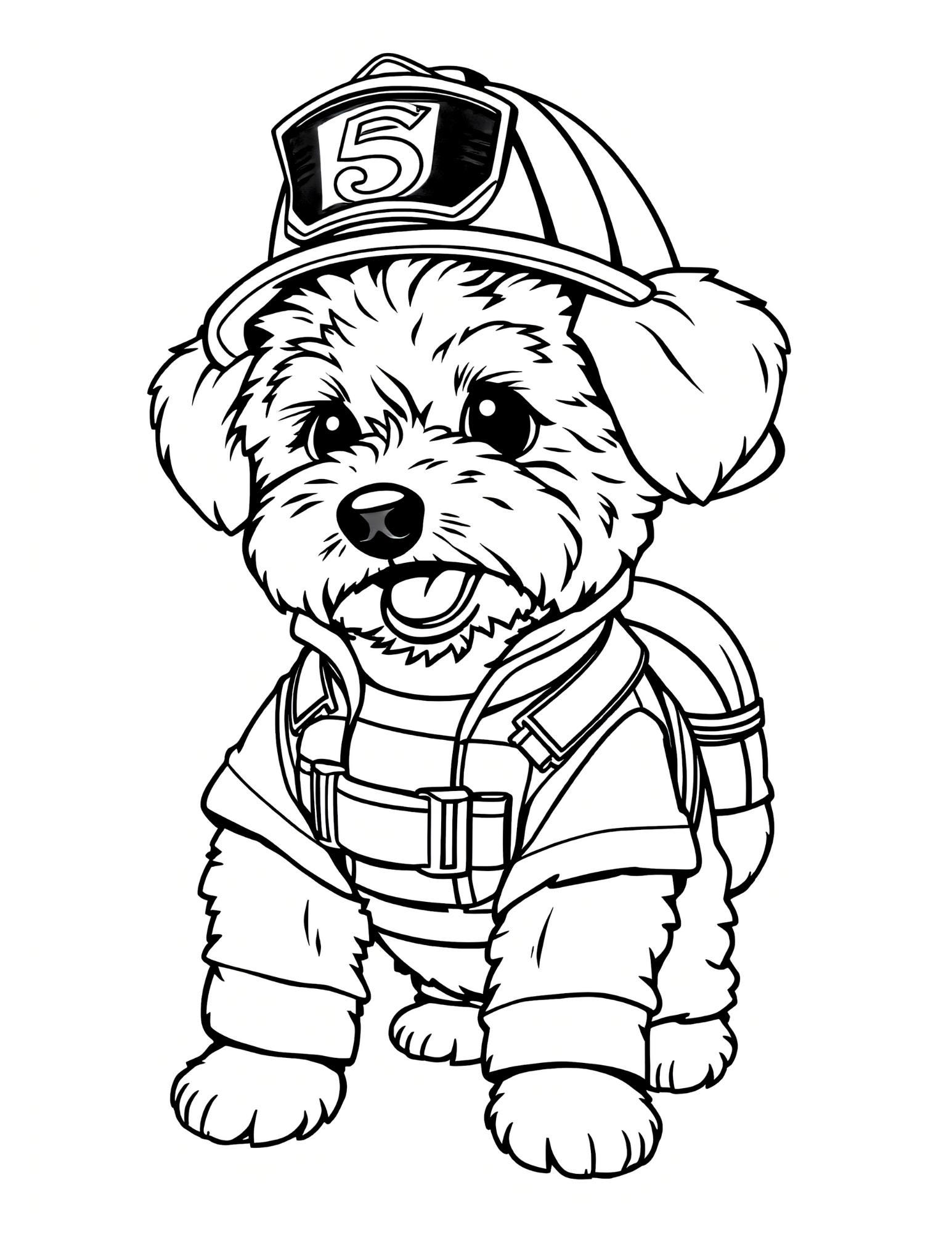 75 Cute Bichon Frise Dress up Coloring Pages, Coloring Book, Adult ...