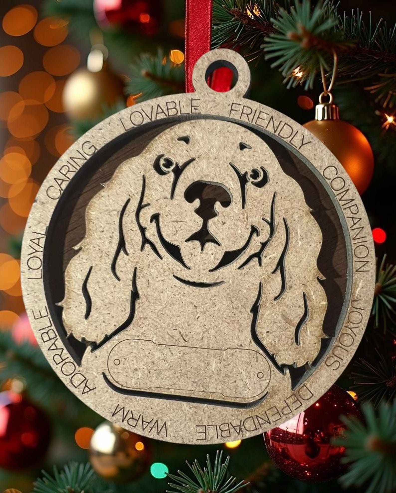 Personalized Cocker Spaniel Ornament - Custom Dog Christmas Gift ...