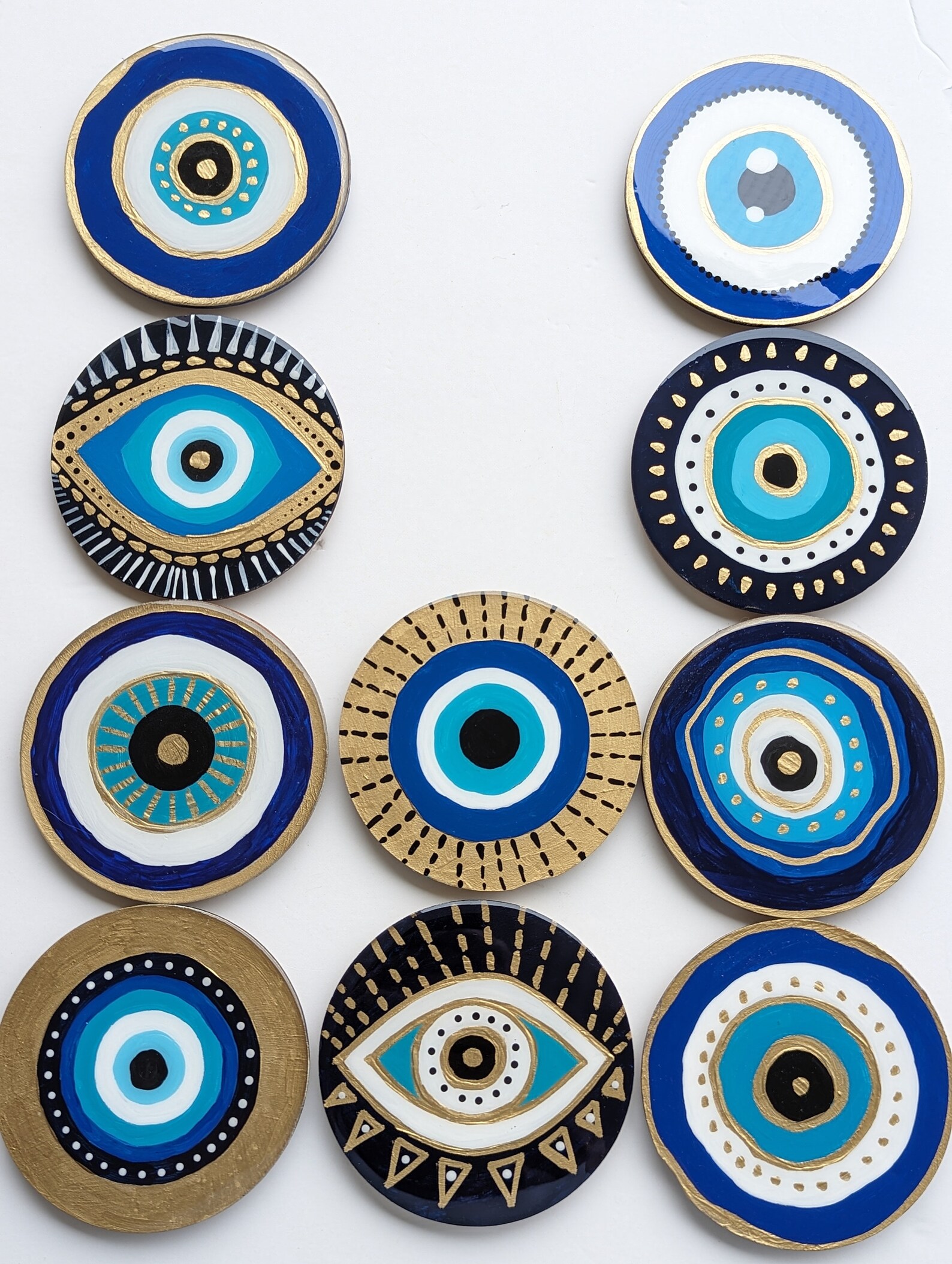 Hand-made Evil Eye Fridge Magnet - Etsy
