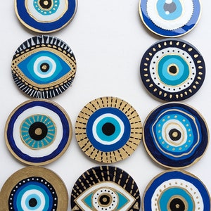 Hand-made Evil Eye Fridge Magnet - Etsy