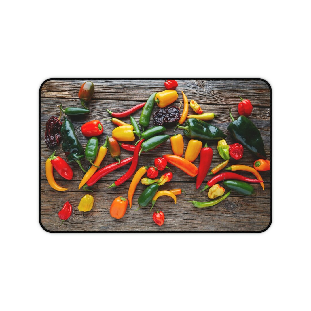 Mexican Chili Peppers Desk Mat Desk Mat Gift for Cooks Spicy - Etsy