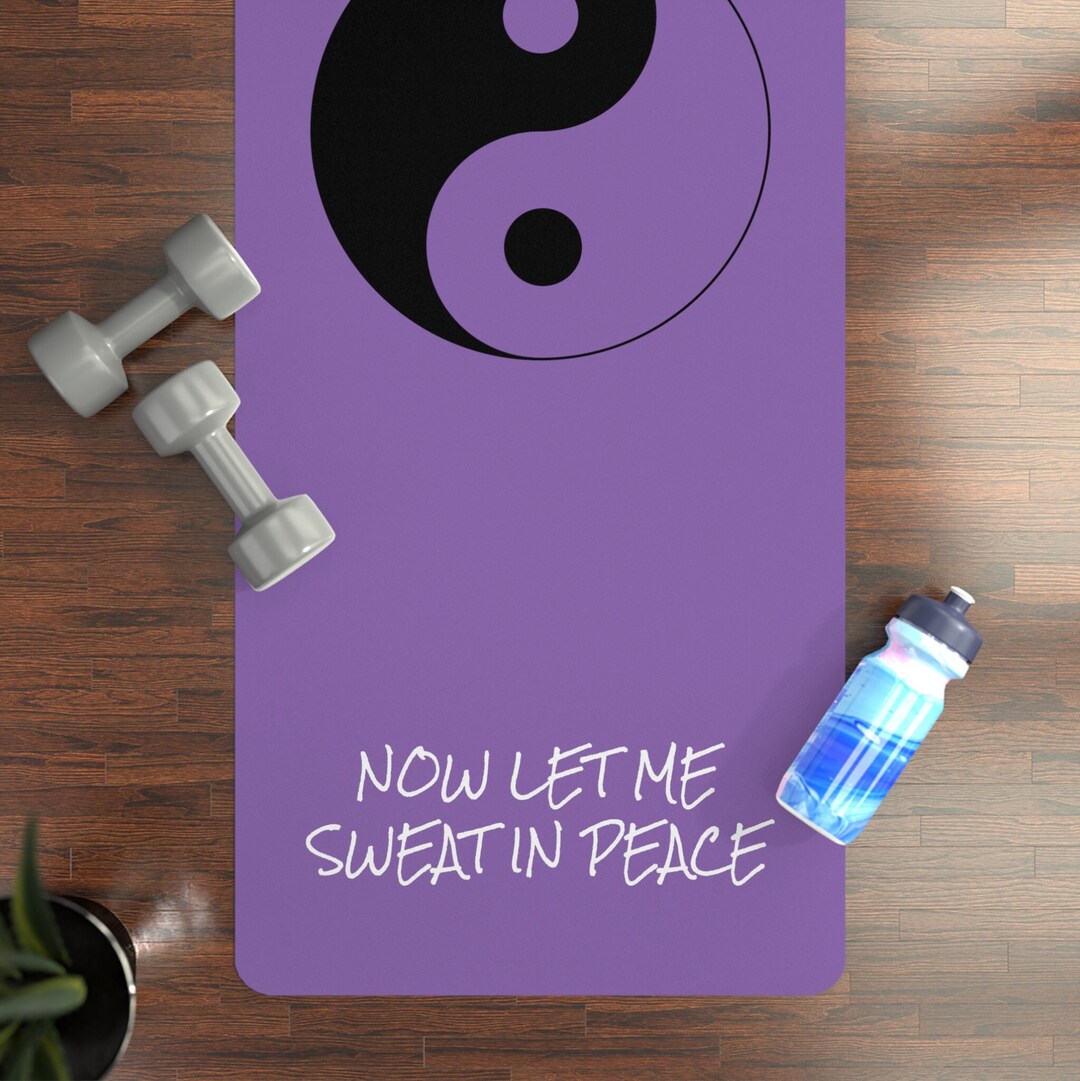 Yin and Yang Yoga Mat, Funny Yoga Mat, Yoga Mat for Exercise ...