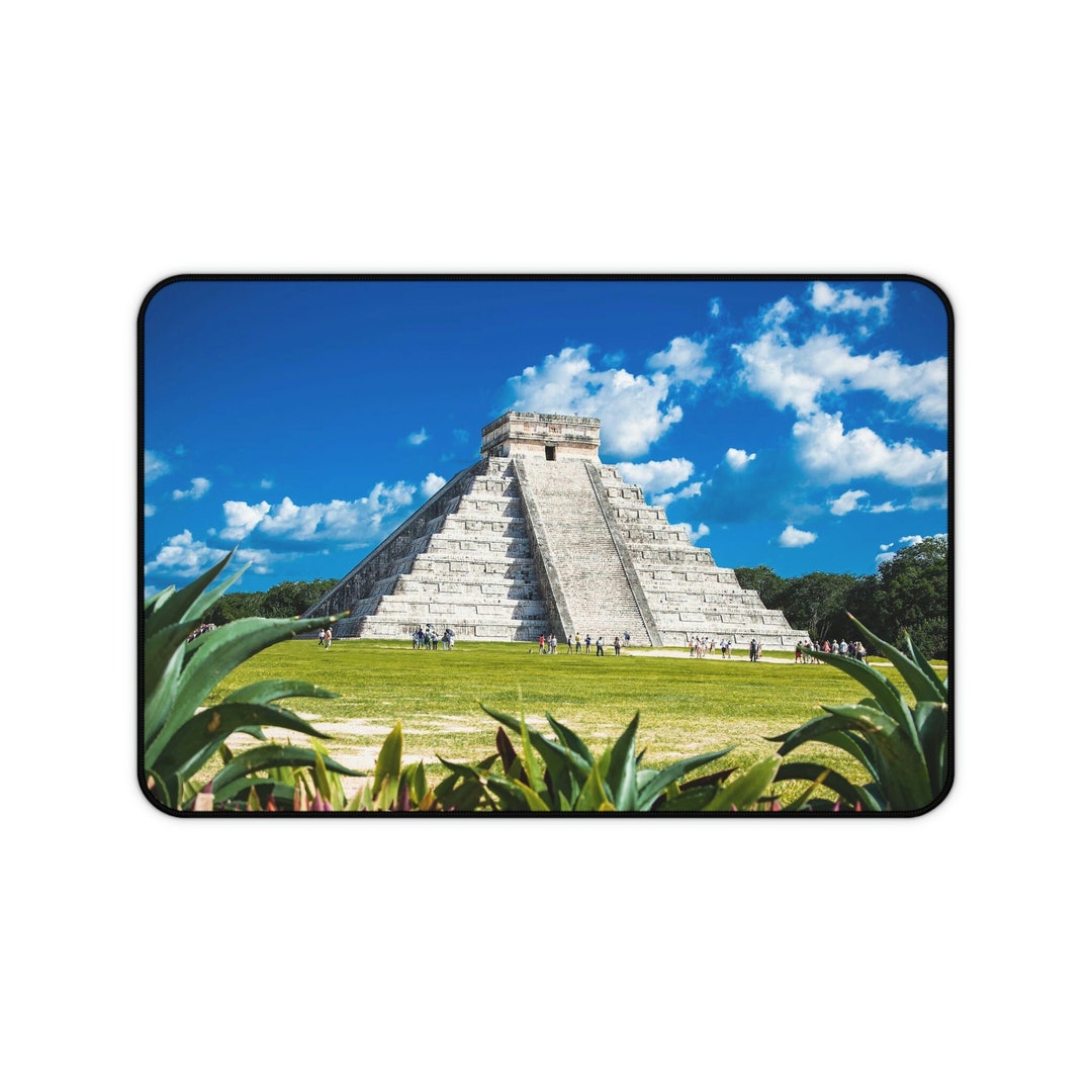 Desk Mat - Chichen Itza, El Castillo, Temple of Kukulcan, Yucatan ...