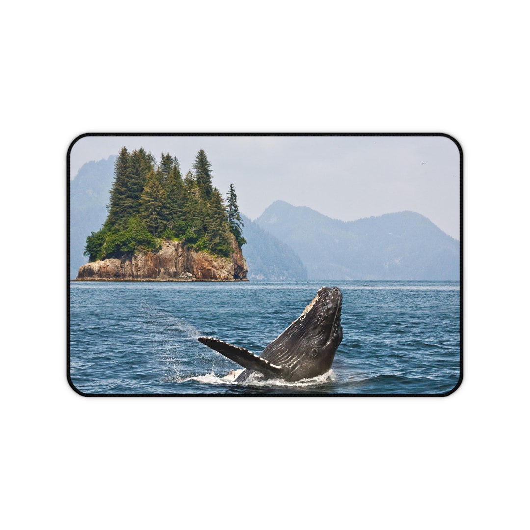 Desk Mat Humpback Whale off Alaska Coastline, Humpback Whale Desk Mat ...