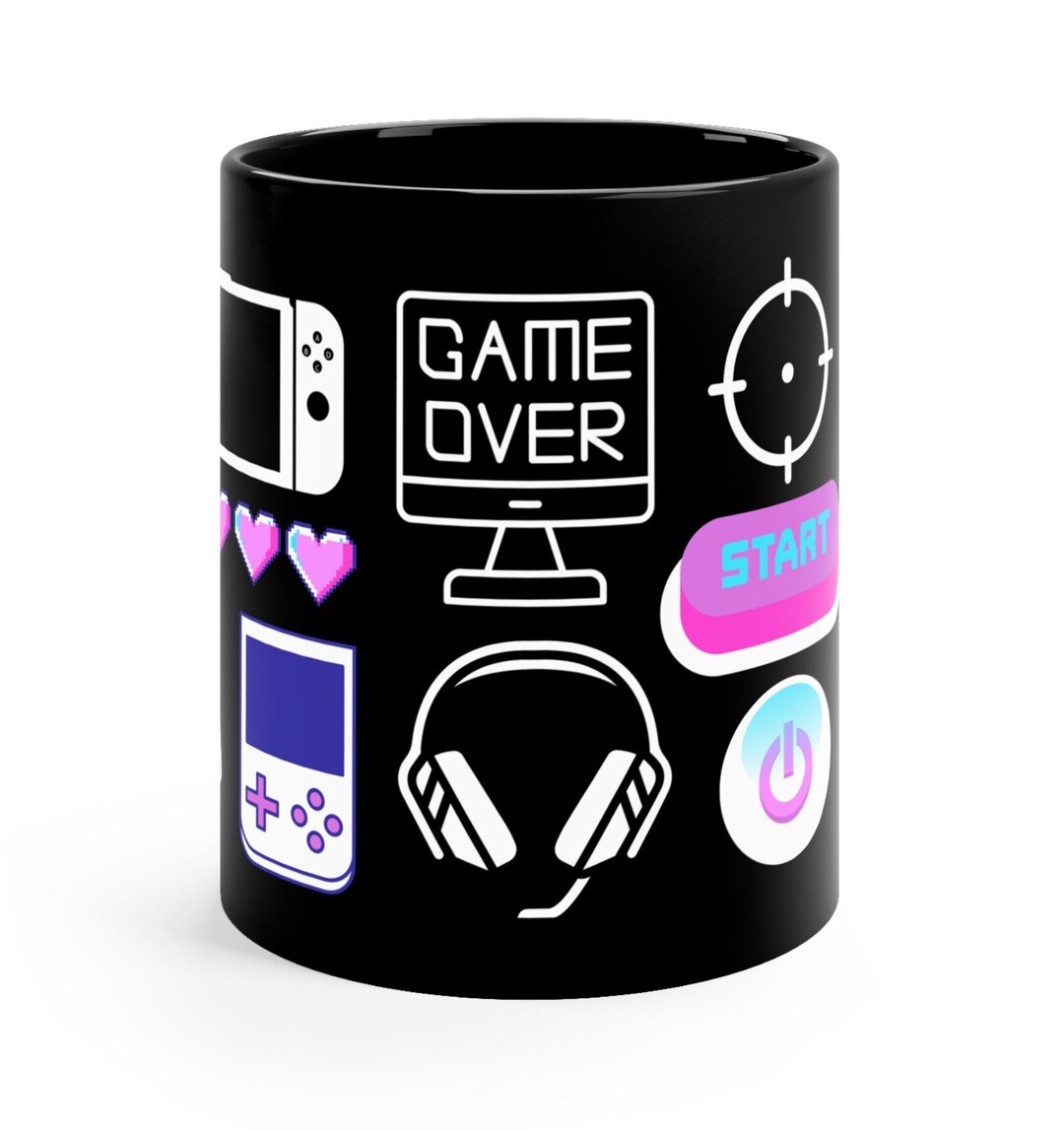 Retro Gaming Black E Sports Mug, Gift for Retro Gamers, Retro Gaming ...