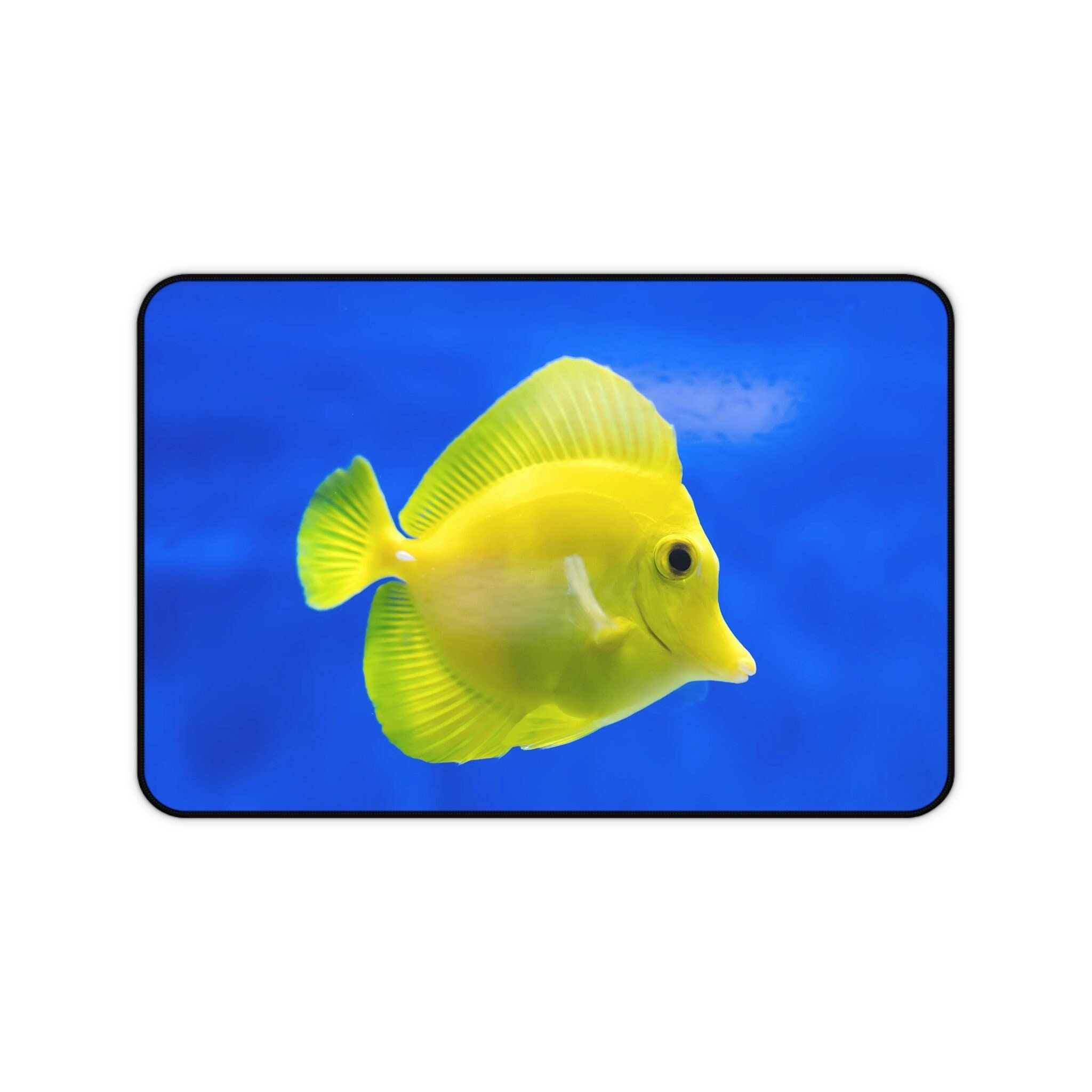 Yellow Tang Desk Mat, Aquarium Dish Desk Mat, Marine Fish Desk Mat ...