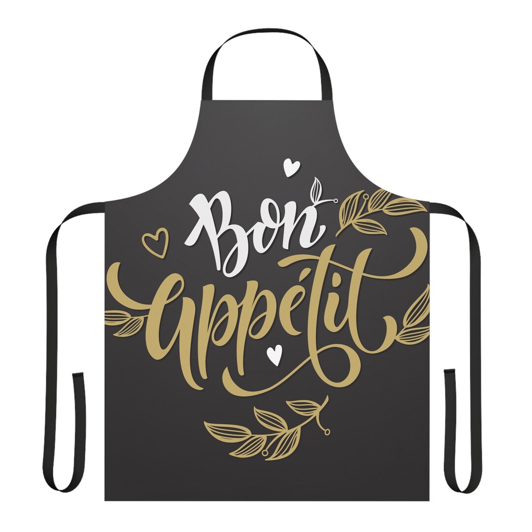 Bon Appetit Chef's Apron, Apron, Chef's Apron, Apron Gift, Cook's Apron ...