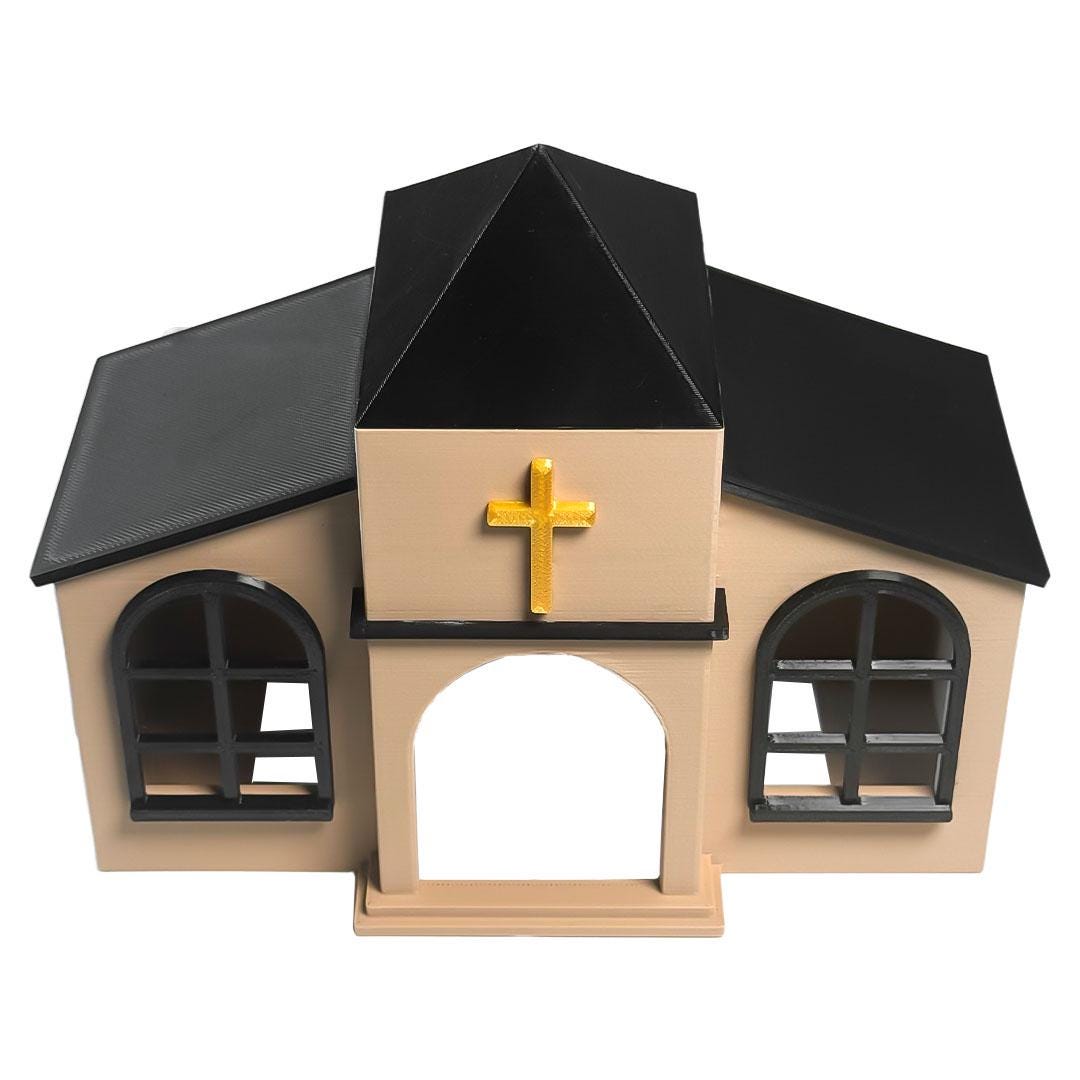 Church Hide/ Cave Aquarium Decor Enrichment | Aquarium Decoration ...