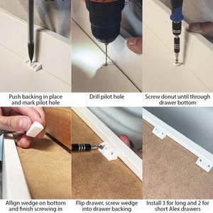 Ikea Alex Drawer Support Wedges 18, 10, 8 | Prevent Sagging | Easy ...