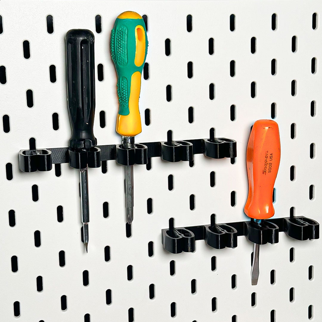 Skadis Compatible Screwdriver Mount - Space-saving Tool Closet Wall ...